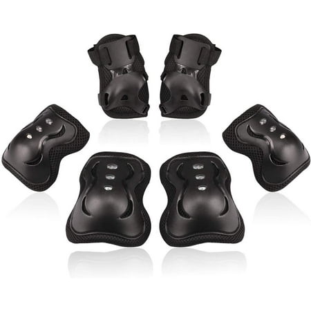 Knee pads, elbow pads, protective gear set for roller skating bikes ...