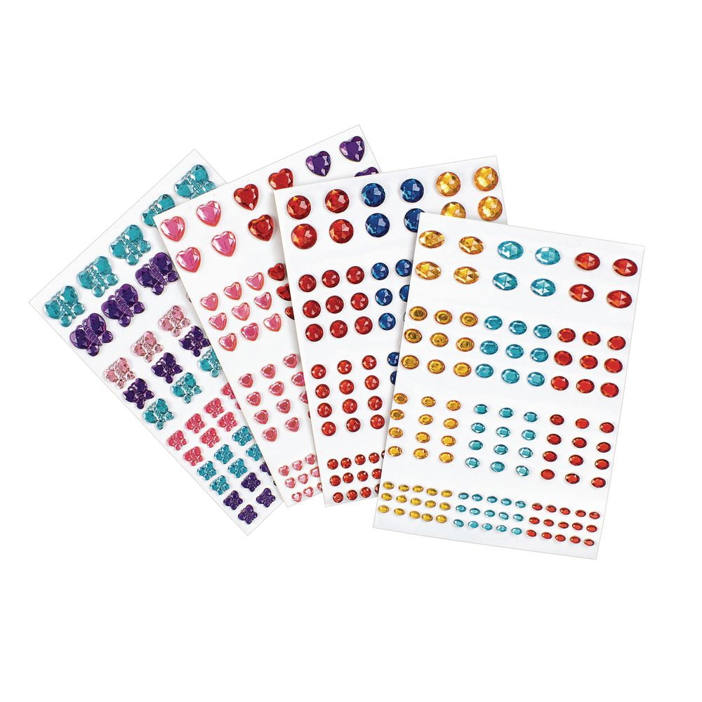 Colorations Peel & Stick Gems - 442 Pieces - Walmart.com