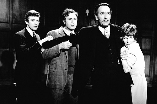 Christopher Lee, Patrick Mower, Sarah Lawson and Paul Eddington in The ...