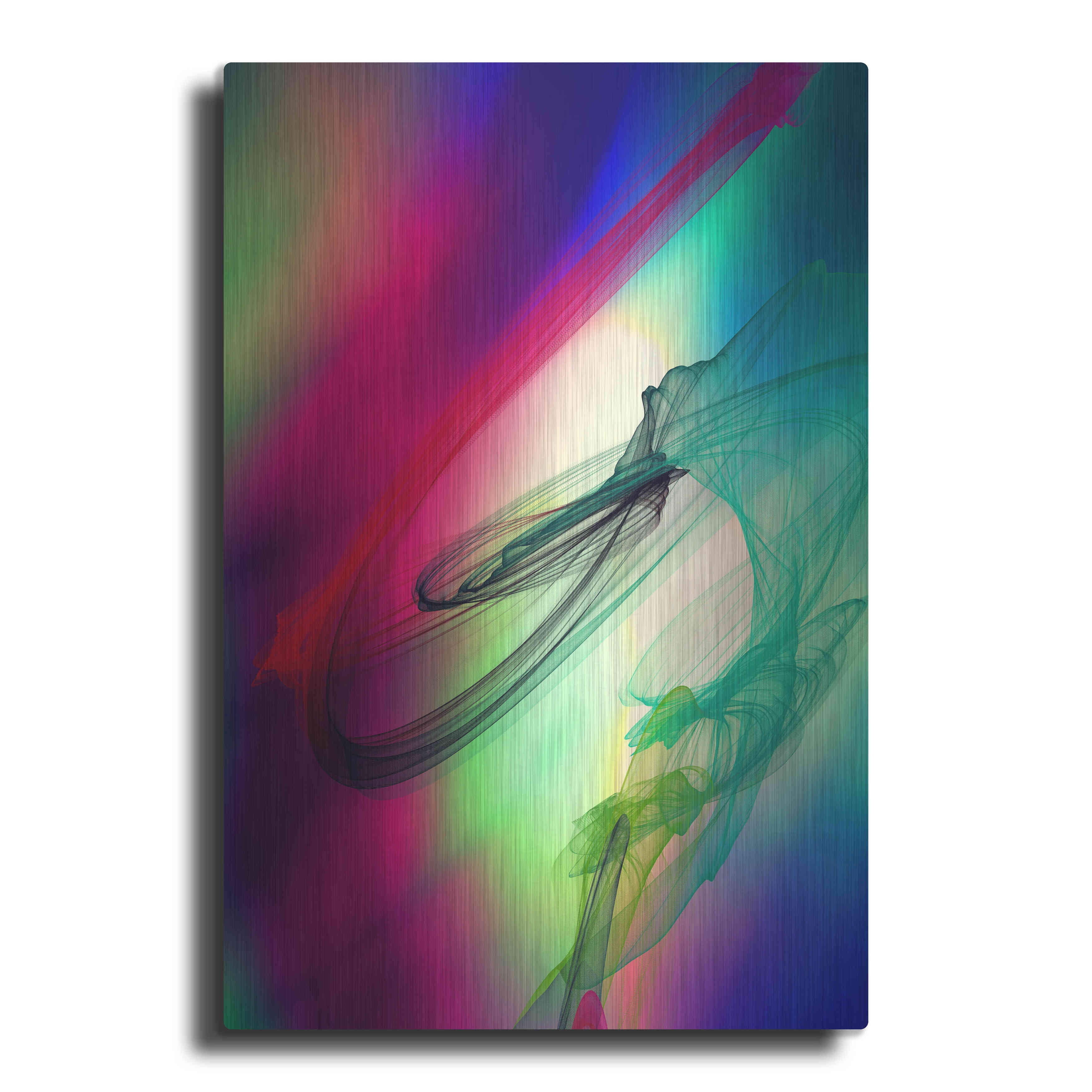 Luxe Metal Art 'Color In The Lines 17' by Irena Orlov, Metal Wall Art ...