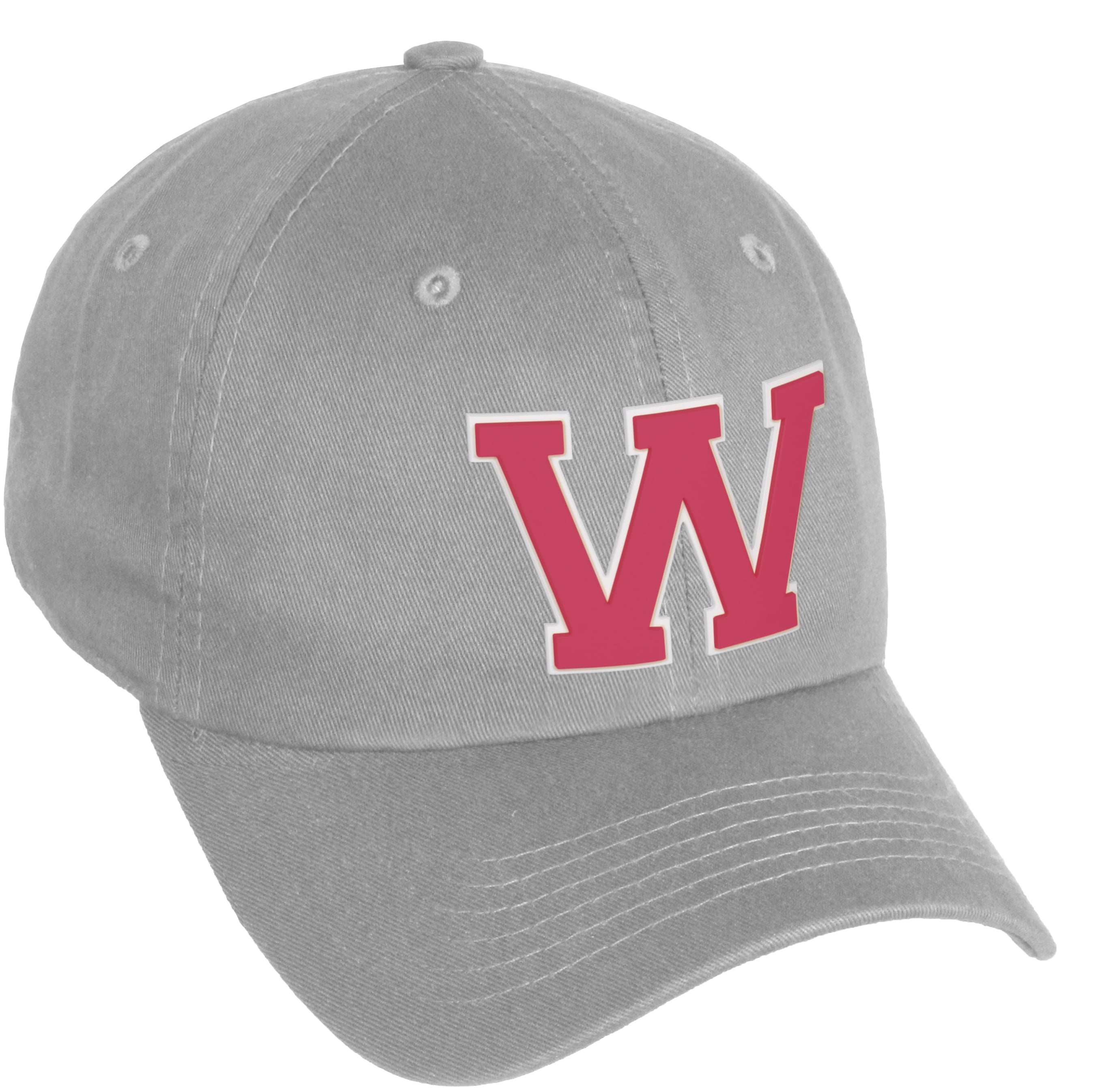 Daxton Classic 3D Varsity White Rose Initial Letters Baseball Dad Hat ...