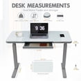 AIMEZO Dual-Motor Stand-Up Desk, Adjustable Height, Electric Sit-Stand ...