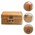 Simulated Rattan Woven Suitcase Retro Storage Box Handwoven Storage ...