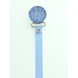 Crushed Crystal Ribbon Pacifier Clip - Walmart.com
