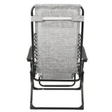 Guidesman Recline Folding Patio Deck Lounge Chair, Portable Steel Zero ...
