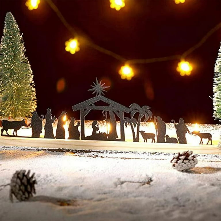 African Decorating Ideas Christmas Nativity Scene Table