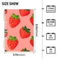 Strawberry Pattern Ring Binder Notebook Journey Note Diary College ...