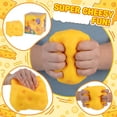 Yellow Block Cheese Squishy, 3.93 Inch Realistic Fidget Squeeze ...