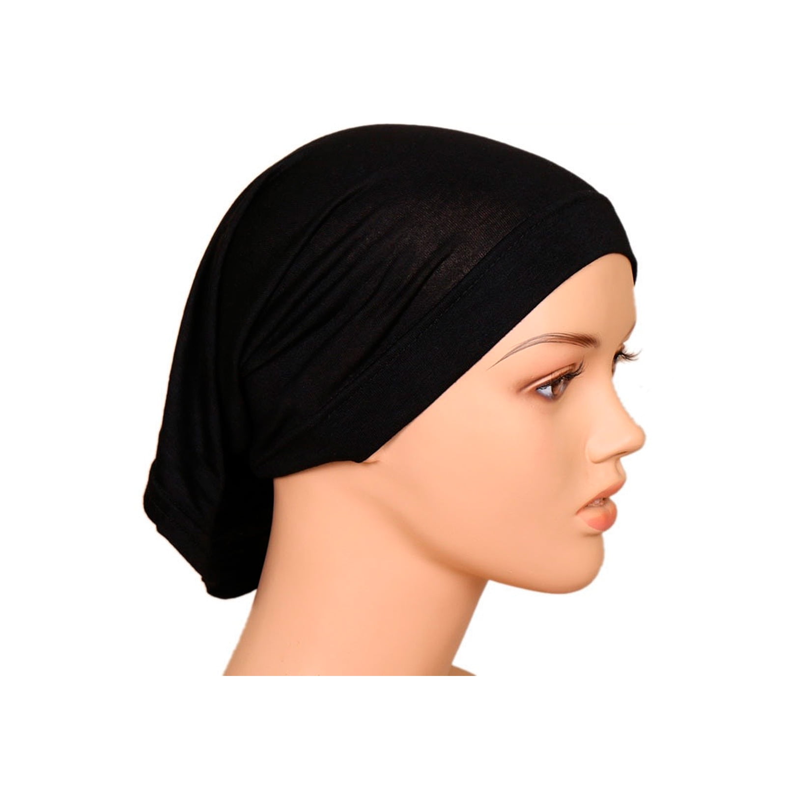 Women Headscarf Elastic Sweat Absorbent Cotton Underscarf Hijab Tube ...