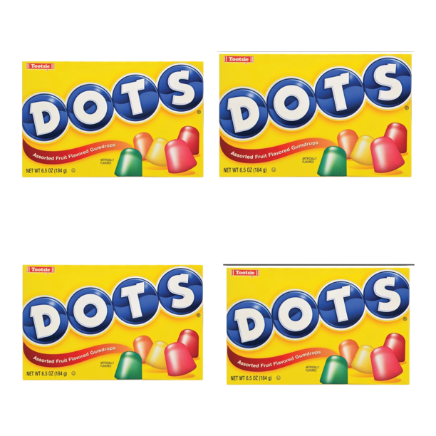 IOS Tootsie Dots Assorted Fruit-Flavored Gumdrops, 6.5-oz. Boxes ...
