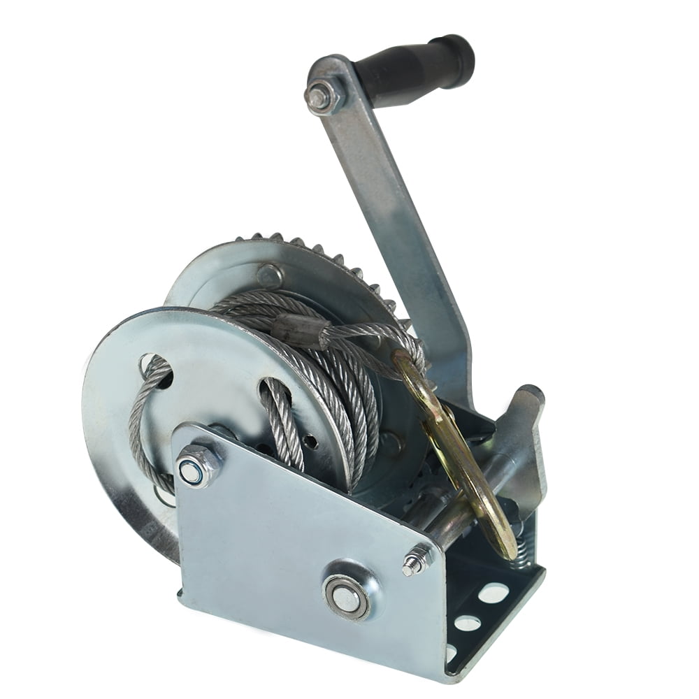 1500lbs Heavy Duty Crank Winch Winch Hand Winch Gear Winch With 32FT ...