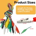 40 count Clips Electrical, Crocodile , Test Leads with Test Probes, 5 ...