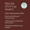 DivaCup Menstrual Cup Model 2, 100% Silicone, Includes DivaWash - Walmart.com