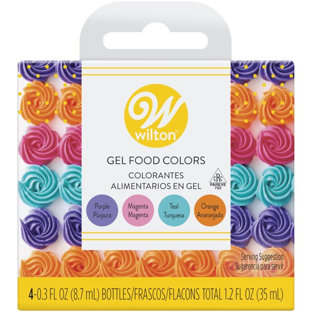 Wilton Neon Food Coloring Gel Icing Color Set, 4-Count - Walmart.com
