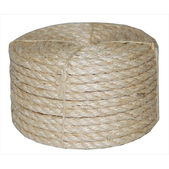 25 in. x 100 ft. Twisted Sisal Rope - Walmart.com