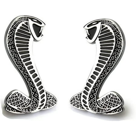 3d Metal Shelby Logo Car Emblem Snake Badge Side Fender Sticker Decal ...