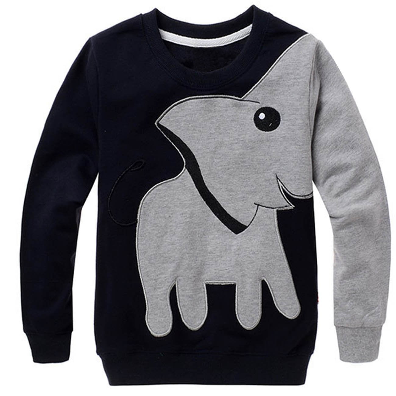 Click here for Little Hand Boy Sweatshirts Kids Elephant Pullover... prices