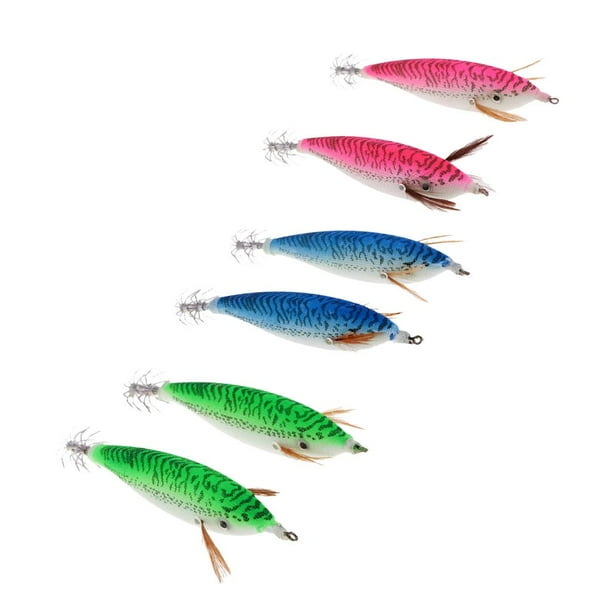 6pcs Luminous Squid Jigs Hook - Walmart.ca