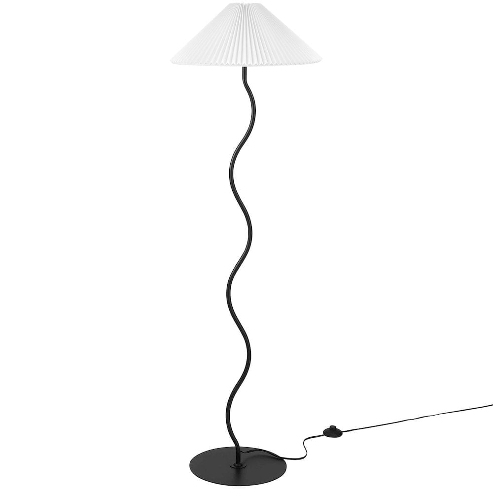 Click here for Modway Wave Squiggle Floor Lamp In Black prices
