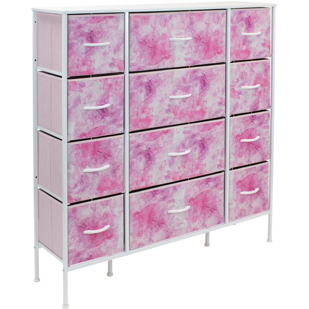 Sorbus Closet Drawer Organizers, Tie-Dye Pink - Walmart.com
