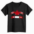 CAUYDY Canadian Flag Short Sleeve Shirt Kids Red Maple Leaf Canada Day ...