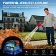 Bullseye Blower Rechargeable Cordless Leaf Dust Air Blaster 21,000 RPM ...
