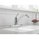 Delta 100LF-HDF Classic Single Handle Centerset Kitchen Faucet, Chrome ...