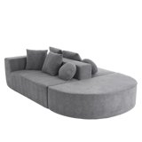 Modern Modular Memory Foam Compression Sofa, Comfortable Living Room ...