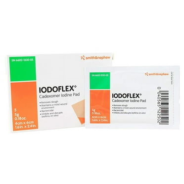 Smith & Nephew Iodoflex Sterile Dressing Pad, 1-1/2 X 2- 3/8 Inch ...