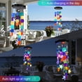 Toodour Solar Wind Chimes with Colorful Seashells Waterproof Outdoor ...