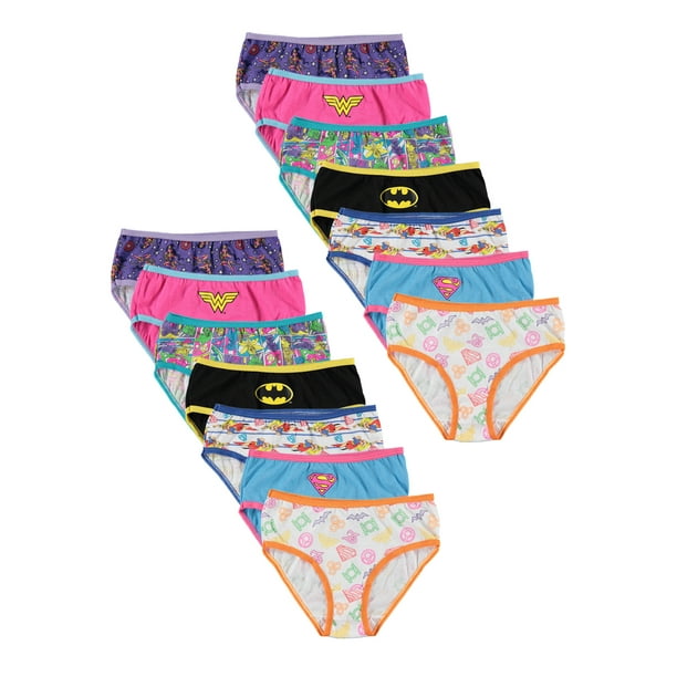 DC Comics - DC Superhero Girls Brief Underwear 14-Pack, Sizes 4-8 ...