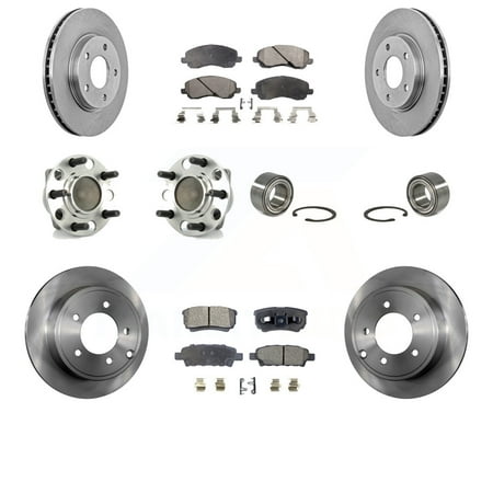 Transit Auto - Front Rear Wheel Hub Bearings Assembly Disc Brake Rotors ...