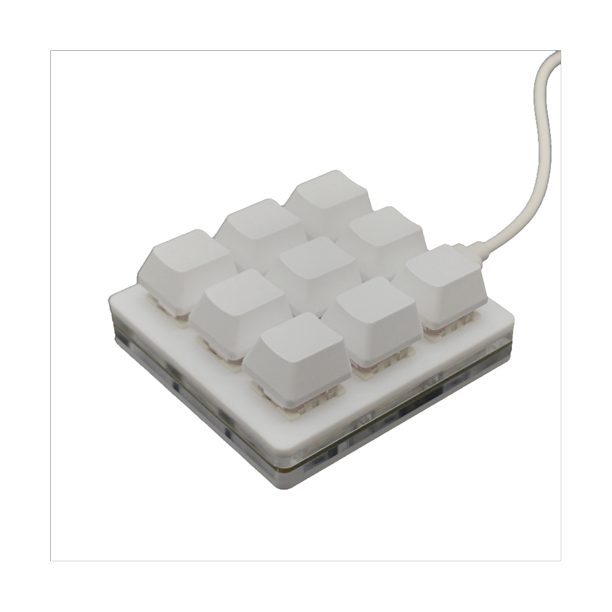 ckepdyeh 9-Key Mini Mechanical Keypad Select All Copy Paste Custom ...