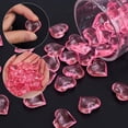 120Pcs Mini Resin Hearts Bulk Valentine Vase Filler Pink Reusable Small ...