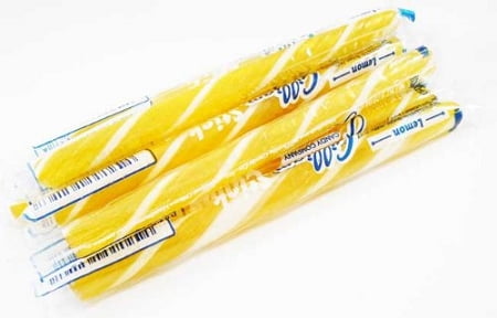 Gilliam Old Fashioned Lemon Stick Candy, (Pack of 80) - Walmart.com