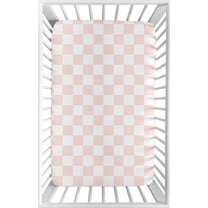 Sweet Jojo Designs Botanical Blush Pink Girl Satin Fitted Crib Sheet ...