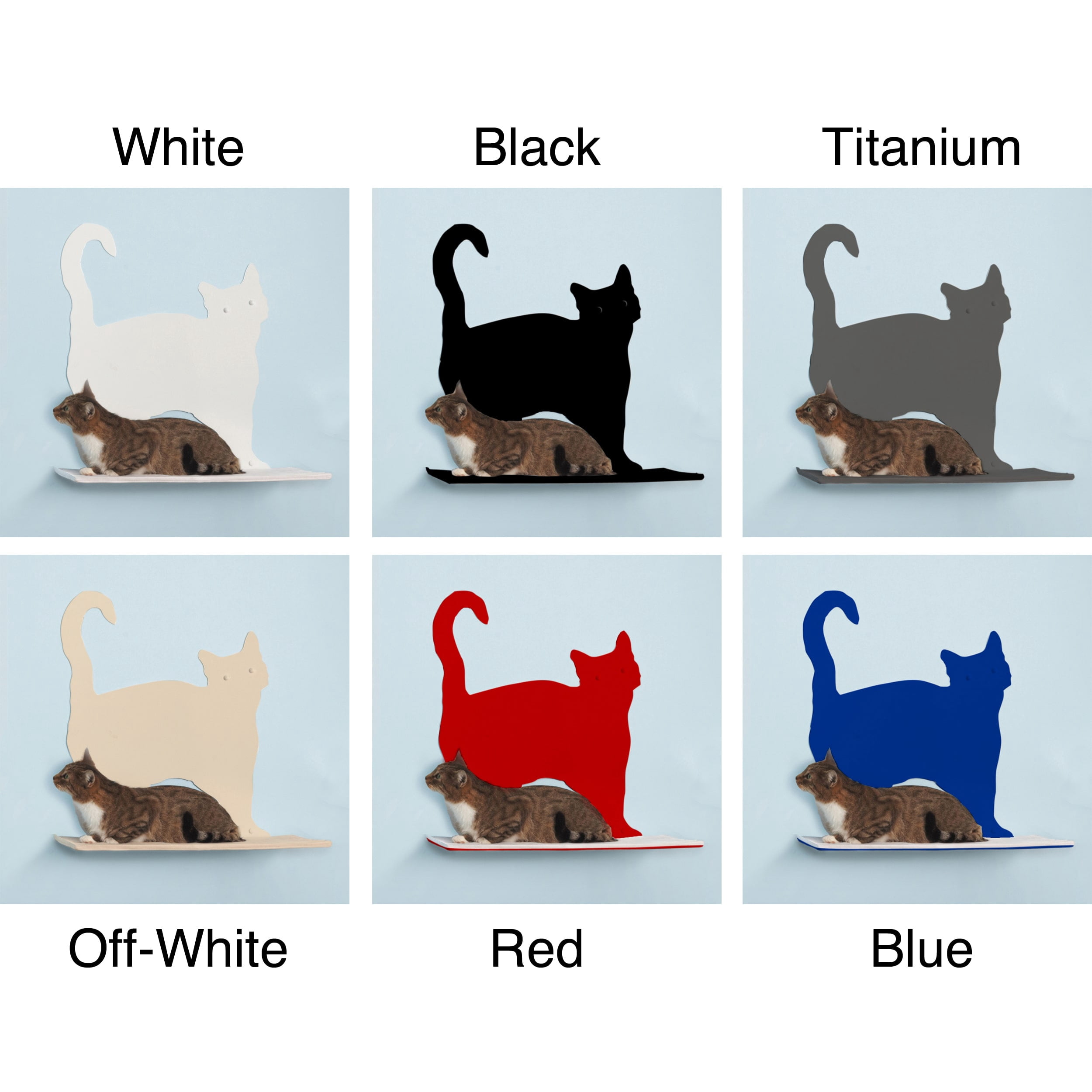 The Refined Feline Cat Silhouette Cat Shelf - Walmart.com