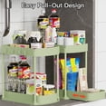 sasyxdc 2 Pack Multi-Purpose Pull-Out Storage Organizers Under Sink ...