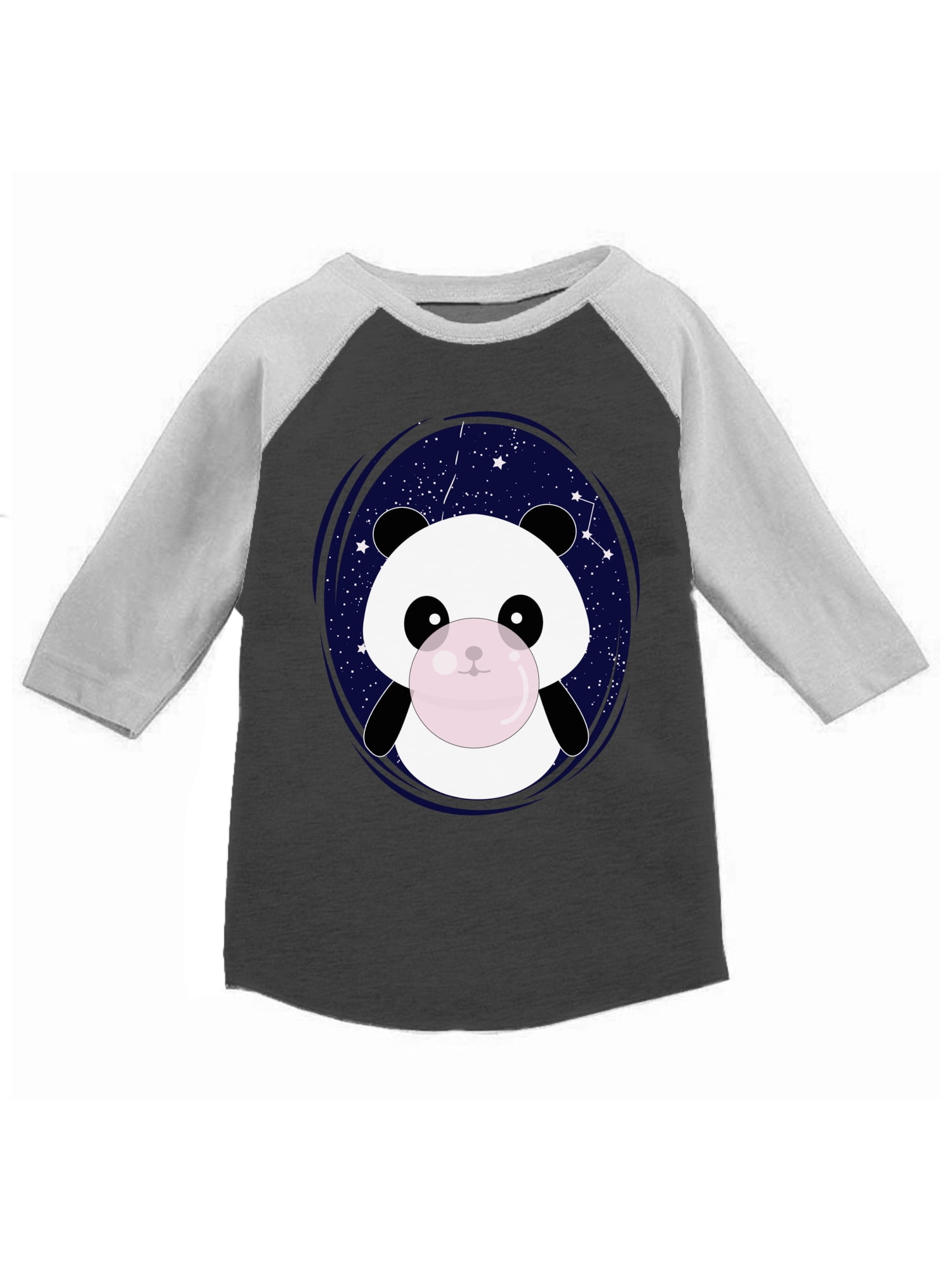 Awkward Styles Toddler Panda Raglan Shirts Panda Chewing a Gum T-shirts ...