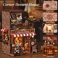 DIY Dessert House Miniature Dollhouse Kit w/ LED Light - 1:24 Scale ...