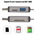 Riousery 3-in-1 Type-C USB Micro-USB Multi-Function Memory Card Reader ...