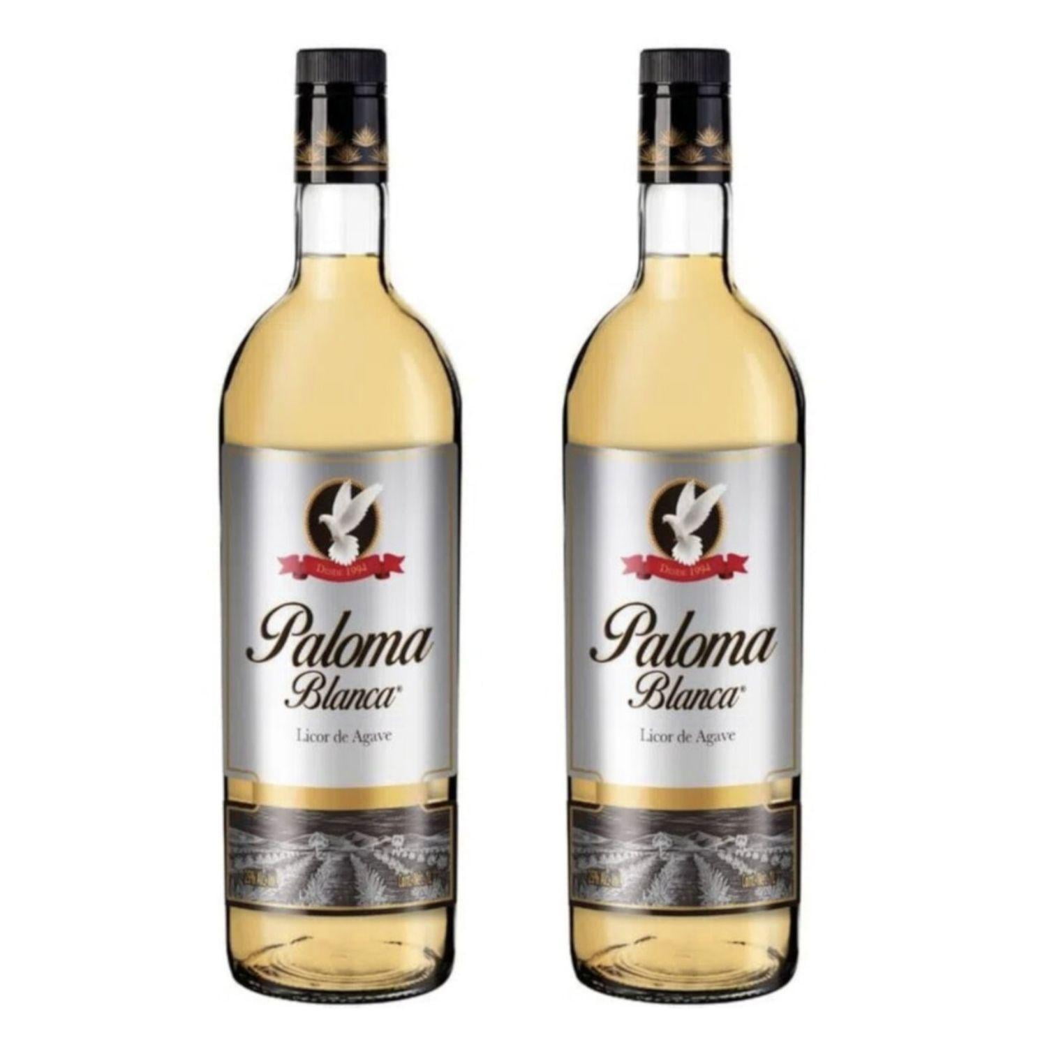 Pack de 2 Licor de Agave Paloma Blanca 1 L Paloma 1 L | Bodega Aurrera ...
