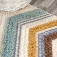 Elin Chevron High-Low Multi/Cream 4 ft. x 6 ft. Area Rug - Walmart.com