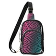 Unisex Transparent Crossbody Shoulder Bags Clear PVC Sling Backpack ...