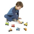 Melissa & Doug Wooden Toy Construction Site Vehicles with Storage Tray ...