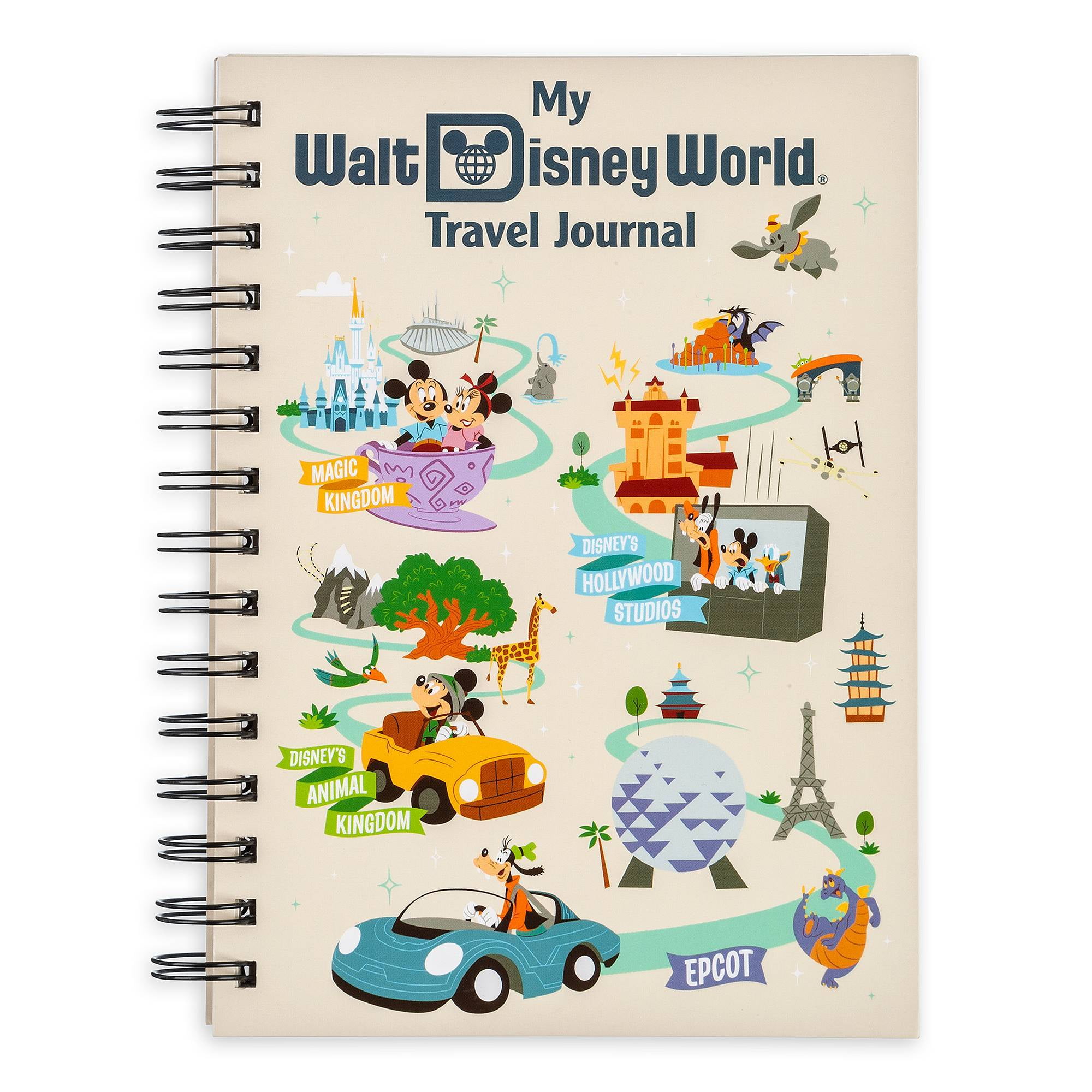Disney Parks Mickey Mouse & Friends Spiral-bound Travel Journal ...