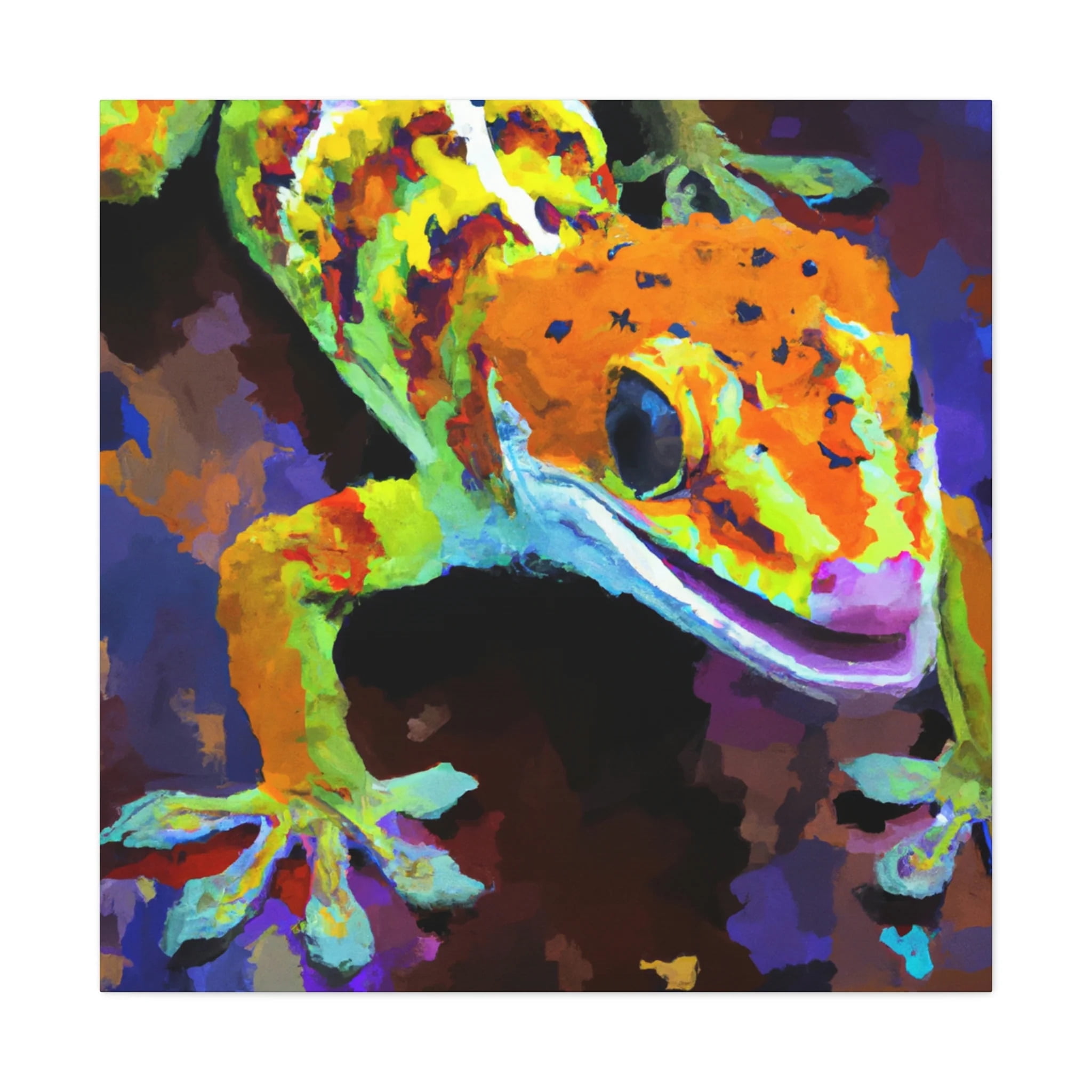 Crested Gecko Pop Art - Canvas - Walmart.com