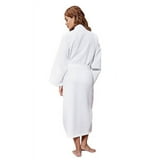 Turquaz Linen Lightweight Long Waffle Kimono Unisex Spa Robe (Small ...