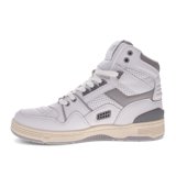 PONY Mens M100 Genuine Leather Premium Hightop Lace Up Athletic Sneaker ...