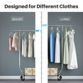 HOKEEPER 250 Lbs Heavy Duty Commercial Garment Rack, Movable Metal ...